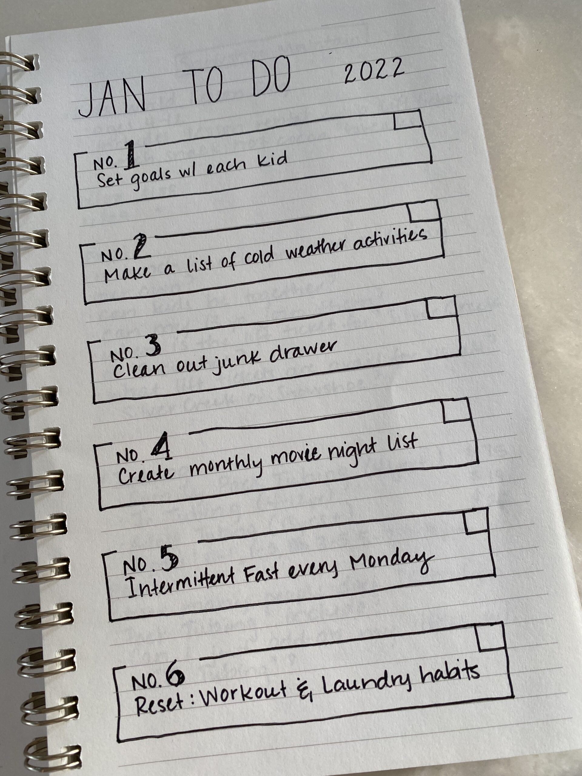 January Goals | 2022